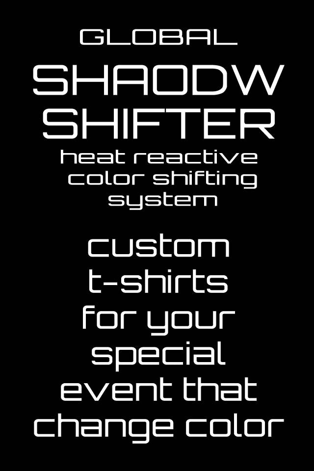 Shadow Shifter Heat Reactive Color Changing T-shirts Like Hypercolor ...